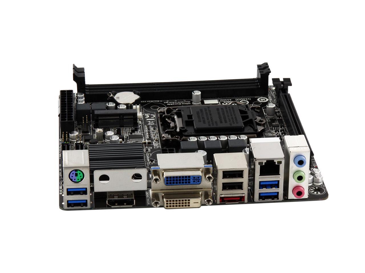GIGABYTE GA-Q87N LGA 1150 Intel Q87 SATA 6Gb/s USB 3.0 Mini ITX Intel ...