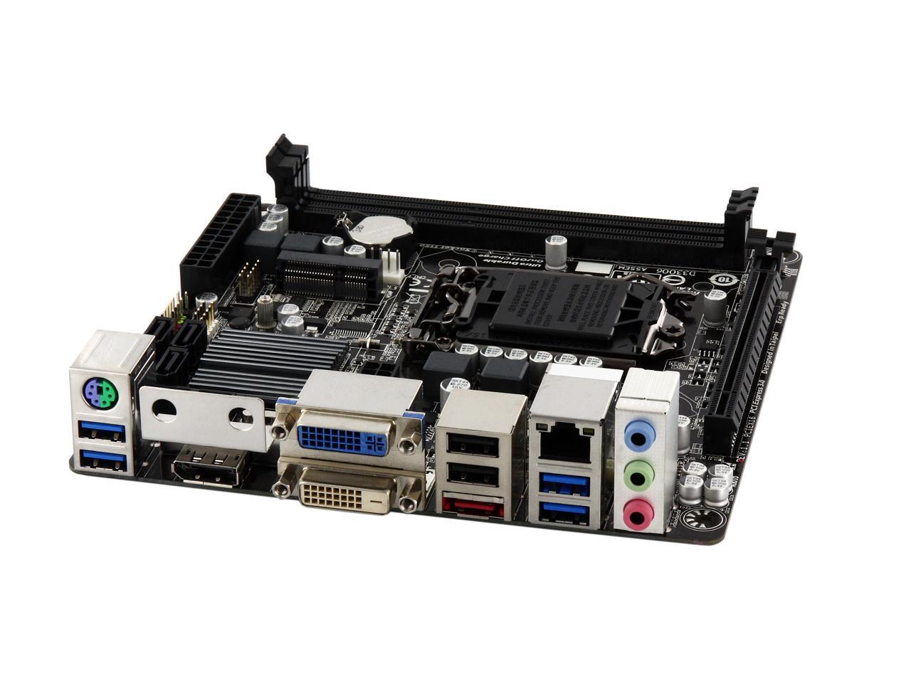 GIGABYTE GA-Q87N LGA 1150 Intel Q87 SATA 6Gb/s USB 3.0 Mini ITX Intel ...