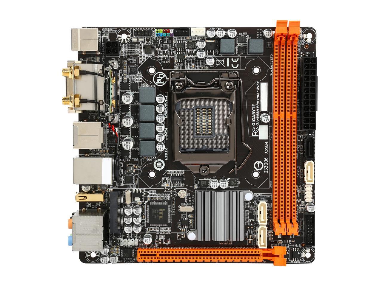 GIGABYTE GA-B85N Phoenix-WIFI LGA 1150 Mini ITX Intel Motherboard - Newegg.com