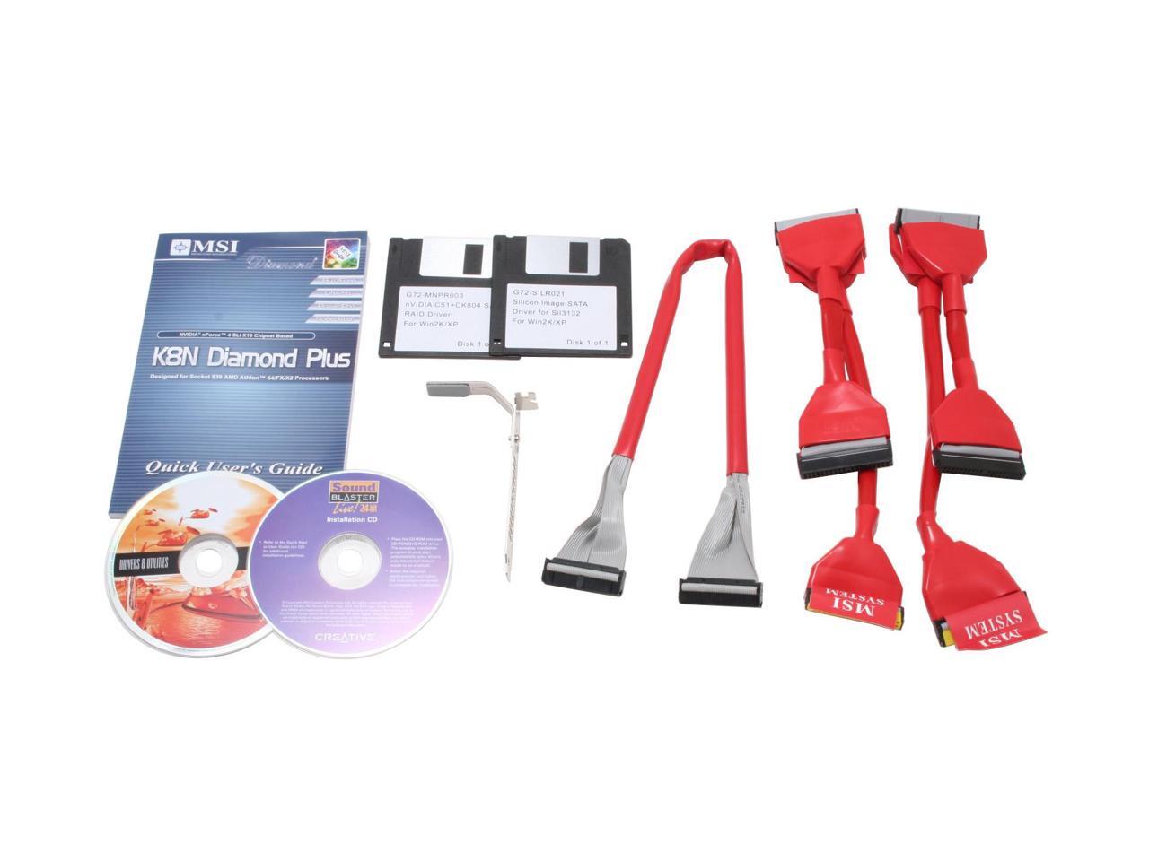 MSI K8N Diamond Plus 939 ATX AMD Motherboard - Newegg.com