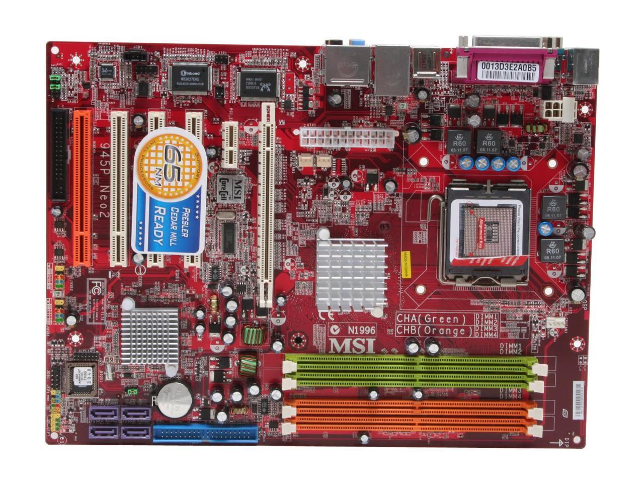 MSI 945P Neo2-F LGA 775 ATX Intel Motherboard - Newegg.com