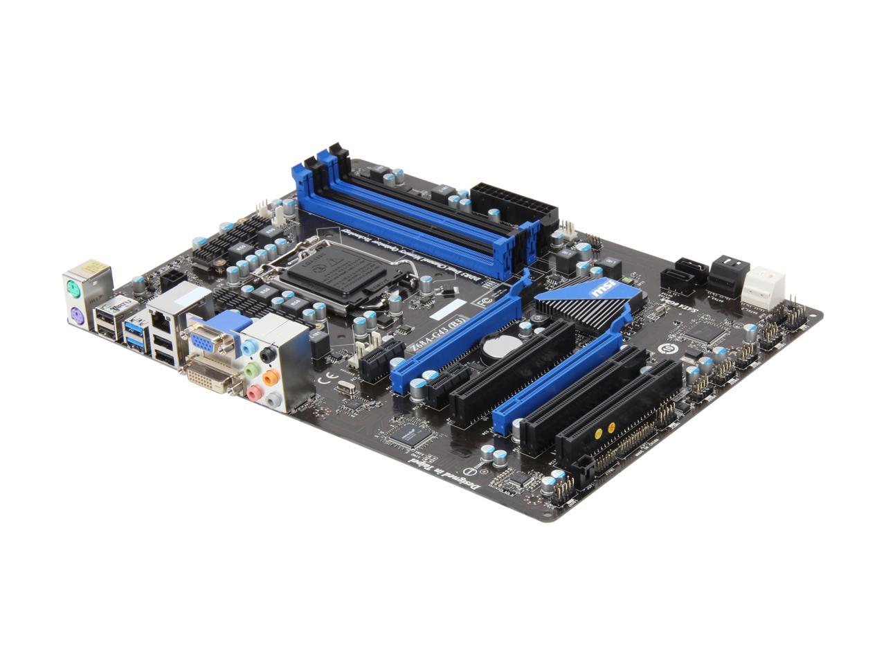 MSI Z68A-G43 (B3) LGA 1155 ATX Intel Motherboard with UEFI BIOS ...
