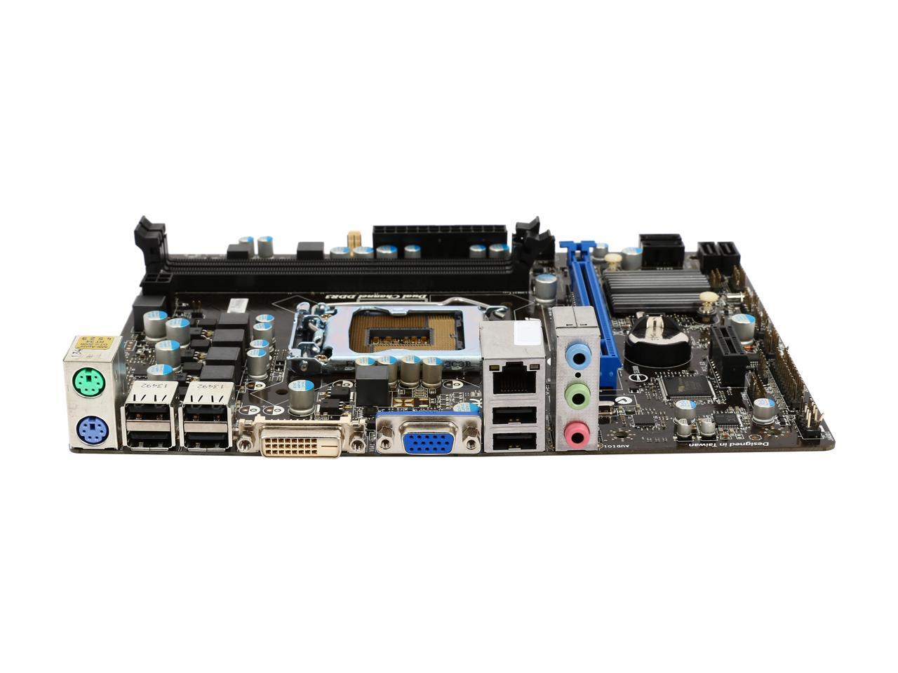 Refurbished: MSI H61M-P31/W8-R LGA 1155 Micro ATX Intel Motherboard ...
