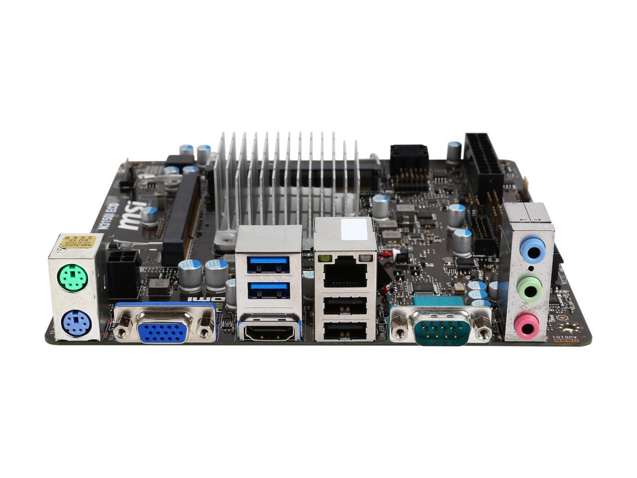 MSI N3150I ECO Intel N3150 Quad Core 6W Mini ITX Motherboard / CPU ...