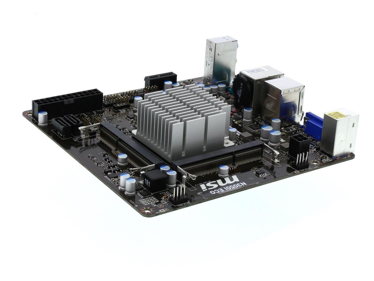 MSI N3050I ECO Intel N3050 Dual Core 6W Mini ITX Motherboard / CPU ...