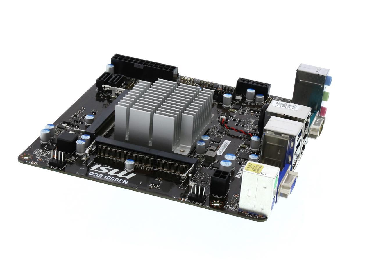 MSI N3050I ECO Intel N3050 Dual Core 6W Mini ITX Motherboard / CPU ...
