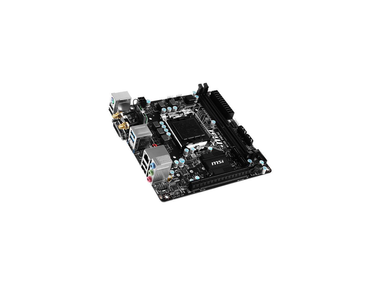 MSI H110I Pro AC LGA 1151 Mini ITX Intel Motherboard - Newegg.com
