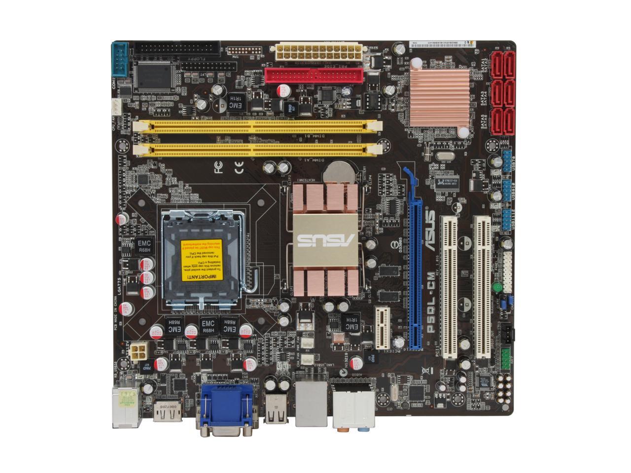 ASUS P5QL-CM LGA 775 Micro ATX Intel Motherboard - Newegg.com