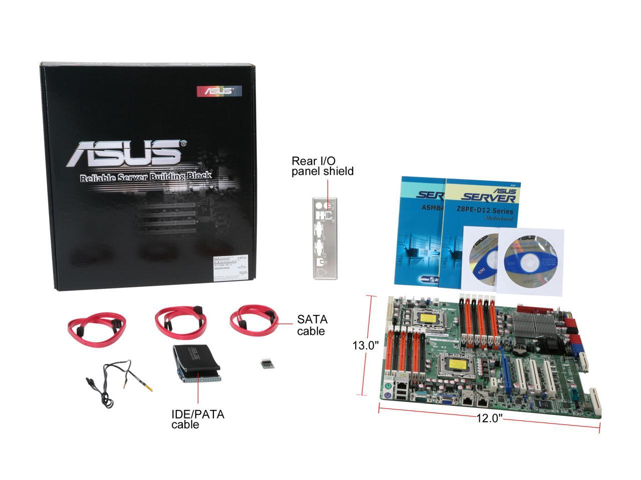 ASUS Z8PE-D12(ASMB4-IKVM) Dual LGA 1366 Intel 5520 Dual Intel Xeon 5500 ...