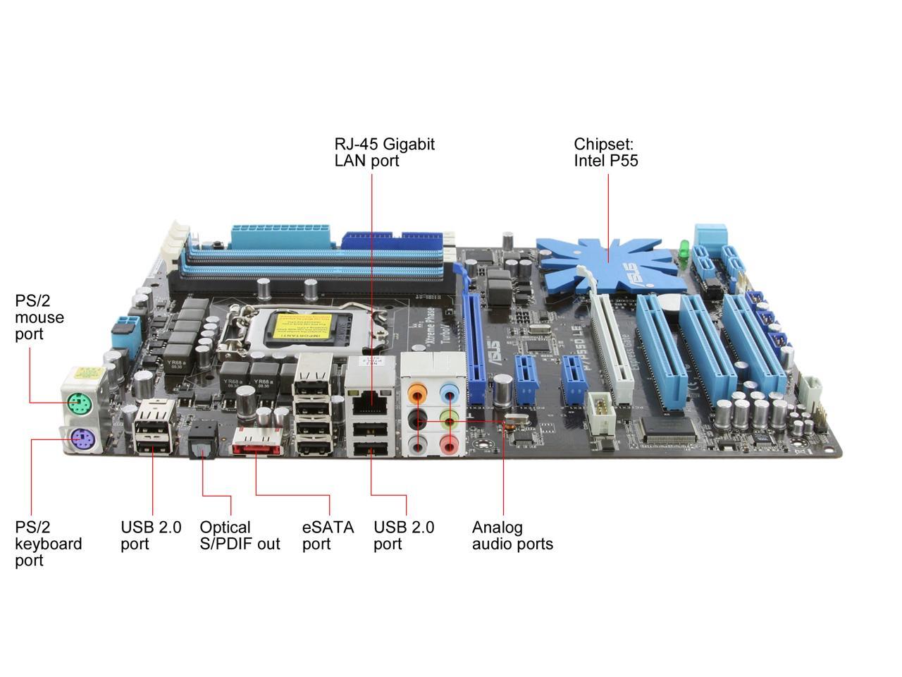 ASUS P7P55D LE LGA 1156 ATX Intel Motherboard - Newegg.ca