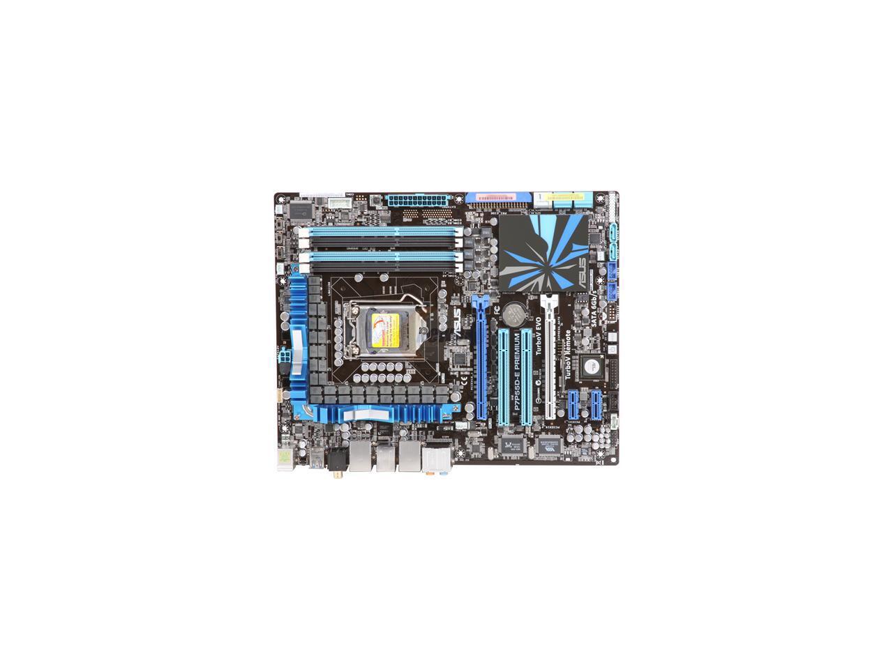 ASUS P7P55D-E Premium LGA 1156 Intel P55 SATA 6Gb/s USB 3.0 Intel ...