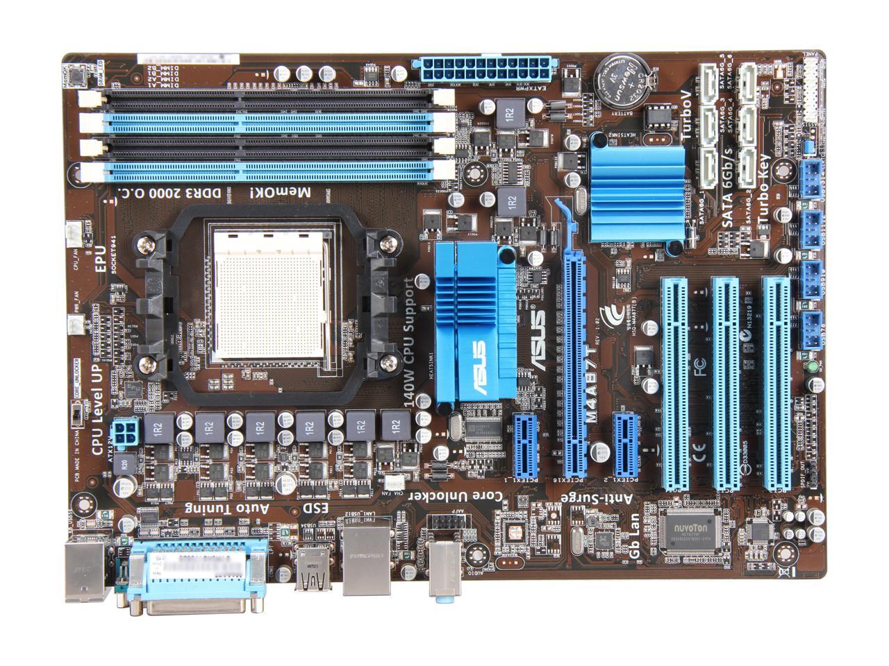 ASUS M4A87T AM3 ATX AMD Motherboard - Newegg.com