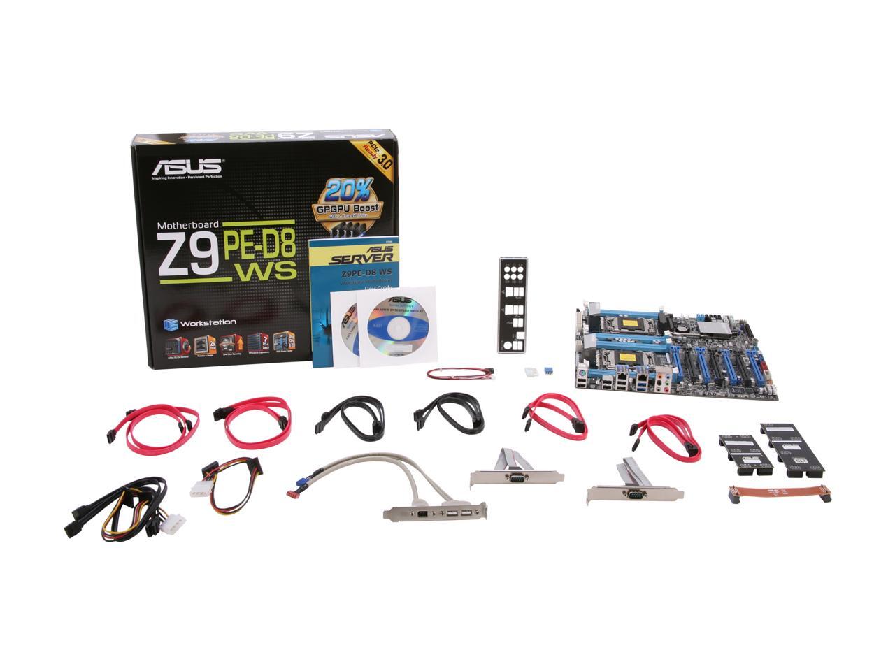 ASUS Z9PE-D8 WS Dual LGA 2011 SSI EEB Intel Motherboard - Newegg.com