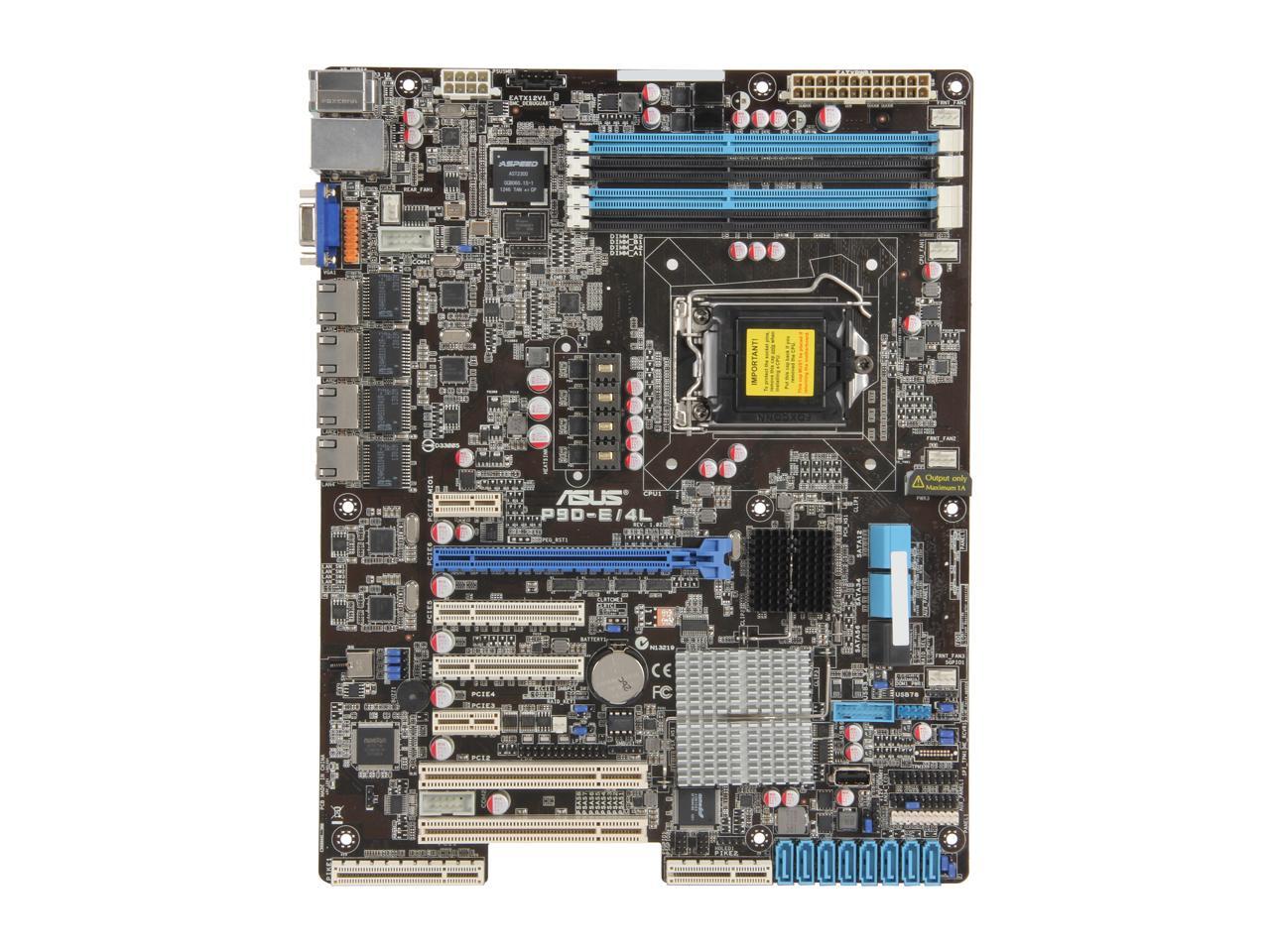 ASUS P9D-E/4L ATX Server Motherboard - Newegg.com