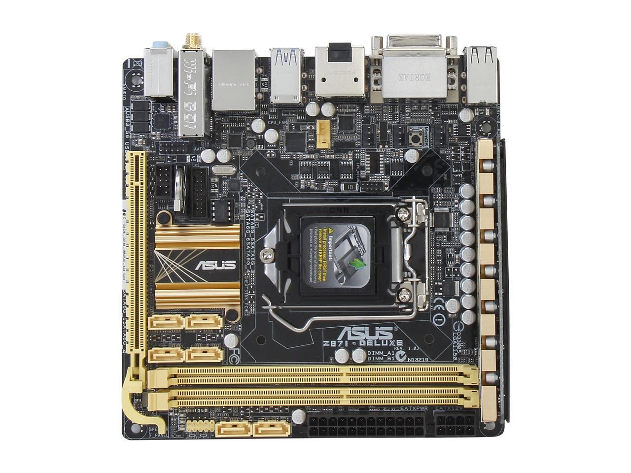 ASUS Z87I-DELUXE LGA 1150 Mini ITX Intel Motherboard - Newegg.ca