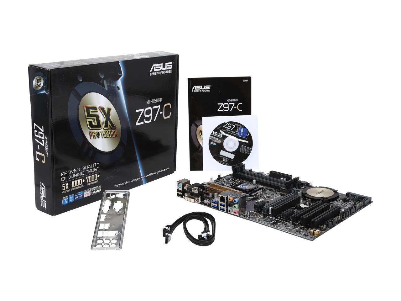 ASUS Z97-C LGA 1150 ATX Intel Motherboard - Newegg.ca