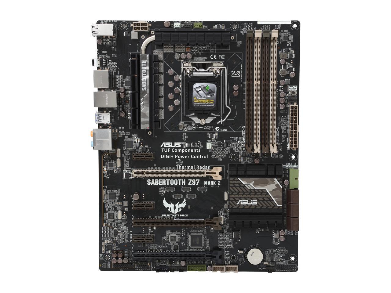 ASUS SABERTOOTH Z97 MARK2 LGA 1150 ATX Intel Motherboard - Newegg.ca