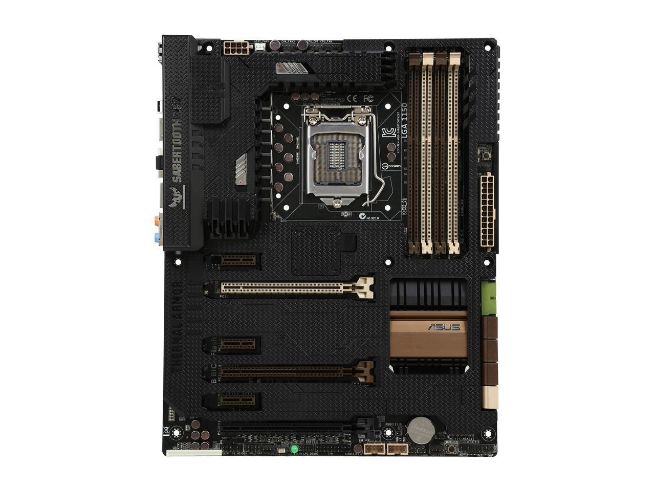 Refurbished: ASUS SABERTOOTH Z87-R LGA 1150 ATX Intel Motherboard ...