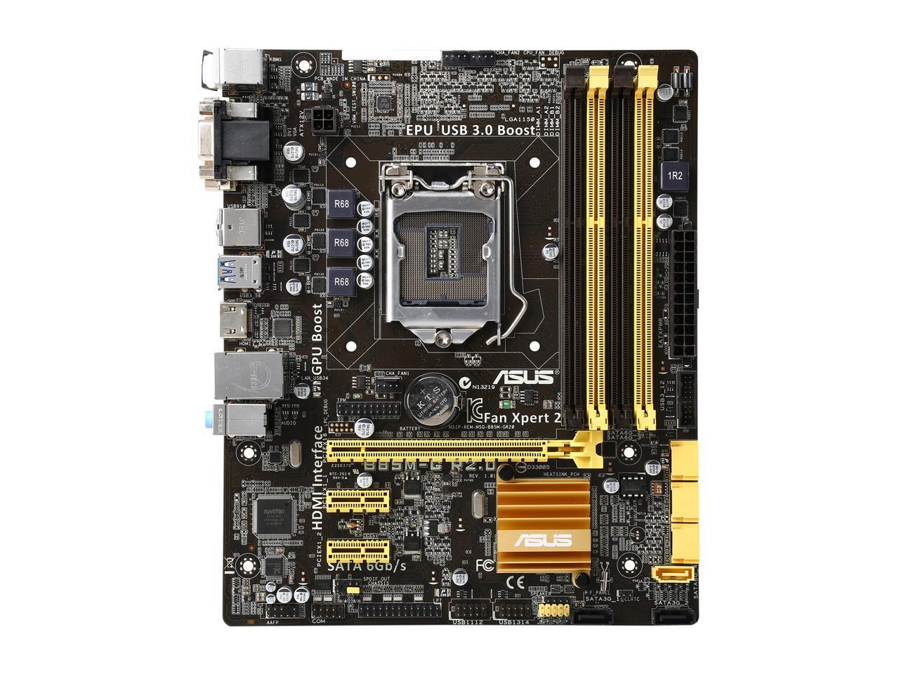 Refurbished: ASUS B85M-G R2.0-R Micro ATX Intel Motherboard Certified ...