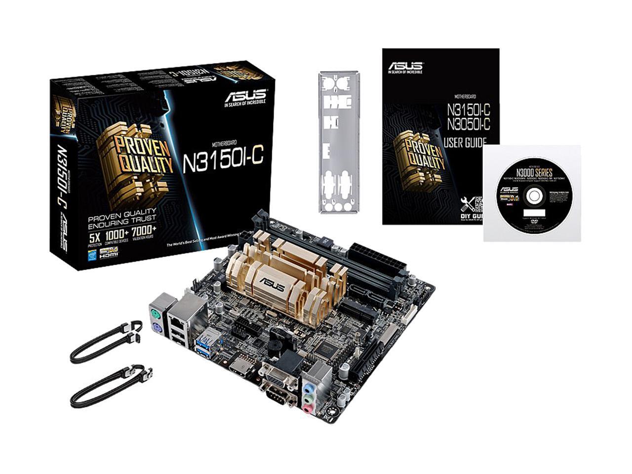 Open Box: ASUS N3150I-C Intel Celeron Quad-Core N3150 SoC onboard ...