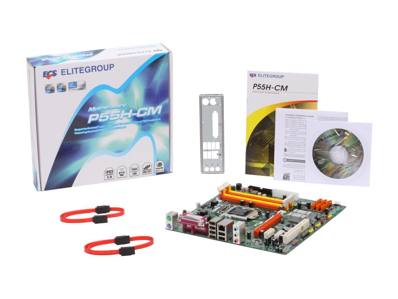 ECS P55H-CM (V1.0) LGA 1156 Micro ATX Intel Motherboard - Newegg.com