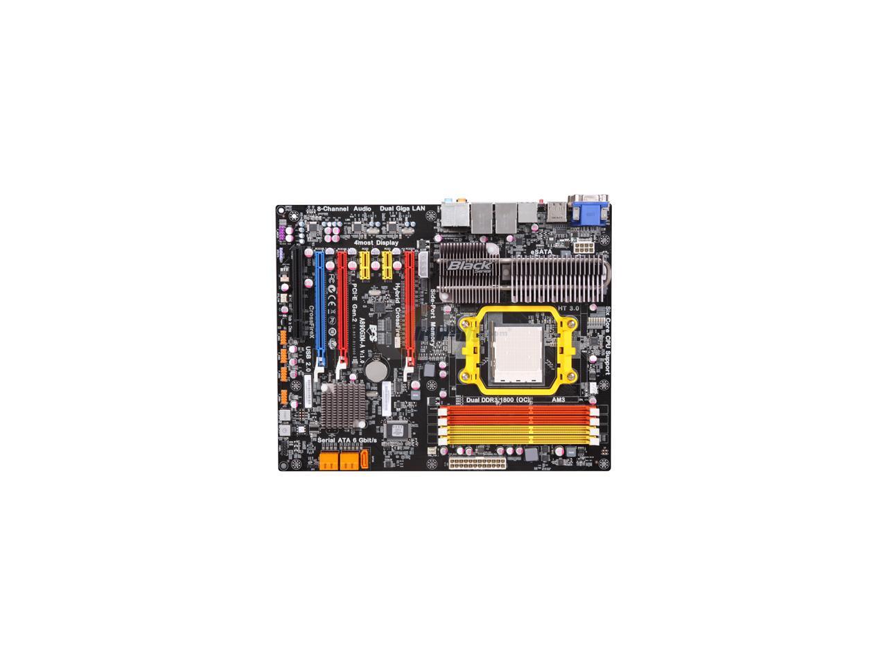 ECS Black Series A890GXM-A AM3 AMD 890GX HDMI SATA 6Gb/s ATX AMD ...
