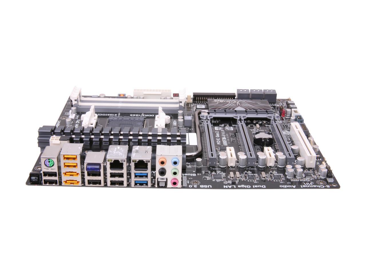 ECS Black Series A990FXM-A V1.0 CFX/SLI AM3+ AMD 990FX SATA 6Gb/s USB 3 ...