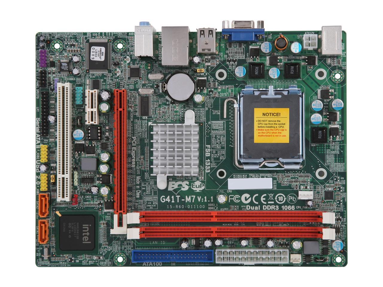 ECS G41T-M7 LGA 775 Micro ATX Intel Motherboard - Newegg.ca