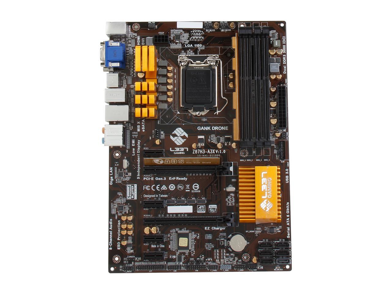 L337 Gaming Z87H3-A3X (V1.0) LGA 1150 ATX Intel Motherboard - Newegg.ca