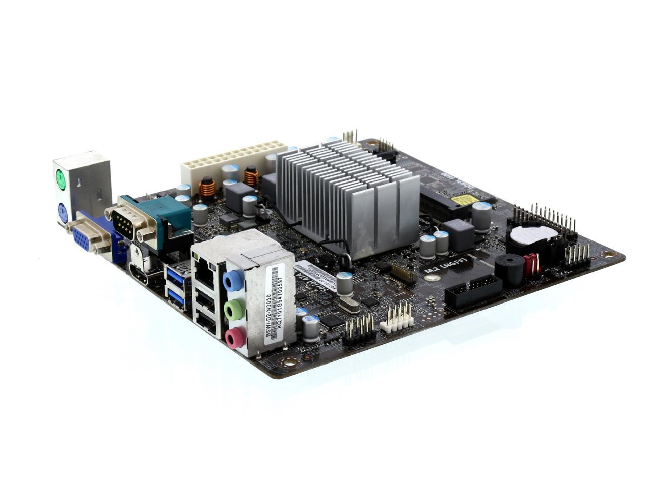 ECS BSWI-D2-N3050 (1.0) Intel Braswell Celeron DC N3050 processors Mini ITX Motherboard / CPU ...
