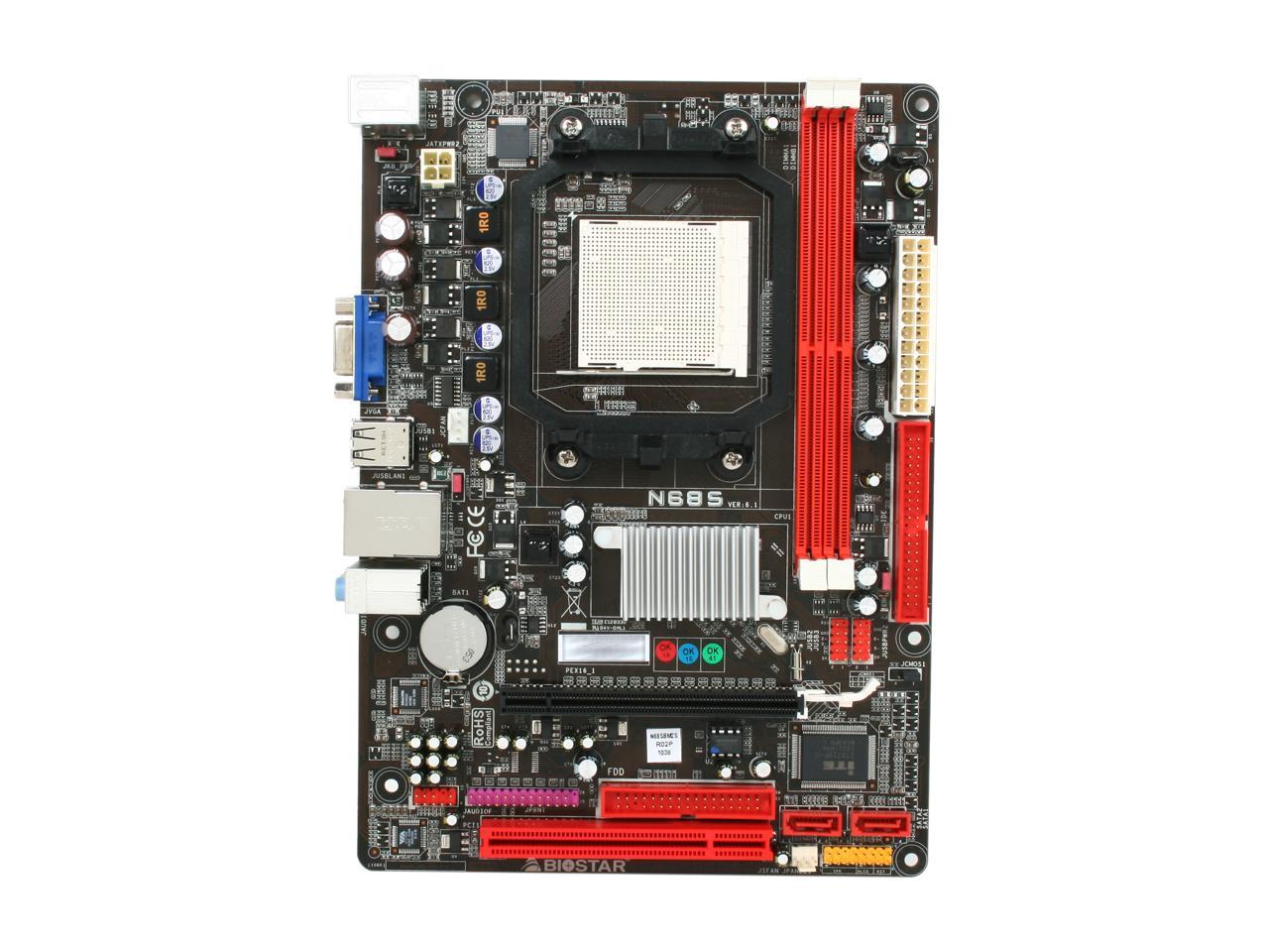 BIOSTAR N68S AM3/AM2+ Micro ATX AMD Motherboard - Newegg.com