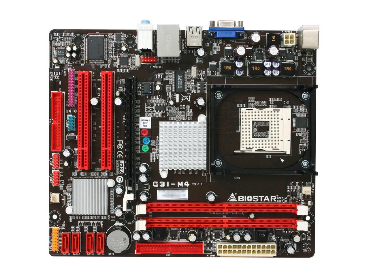 BIOSTAR G31-M4 Socket 478 Micro ATX Intel Motherboard - Newegg.ca