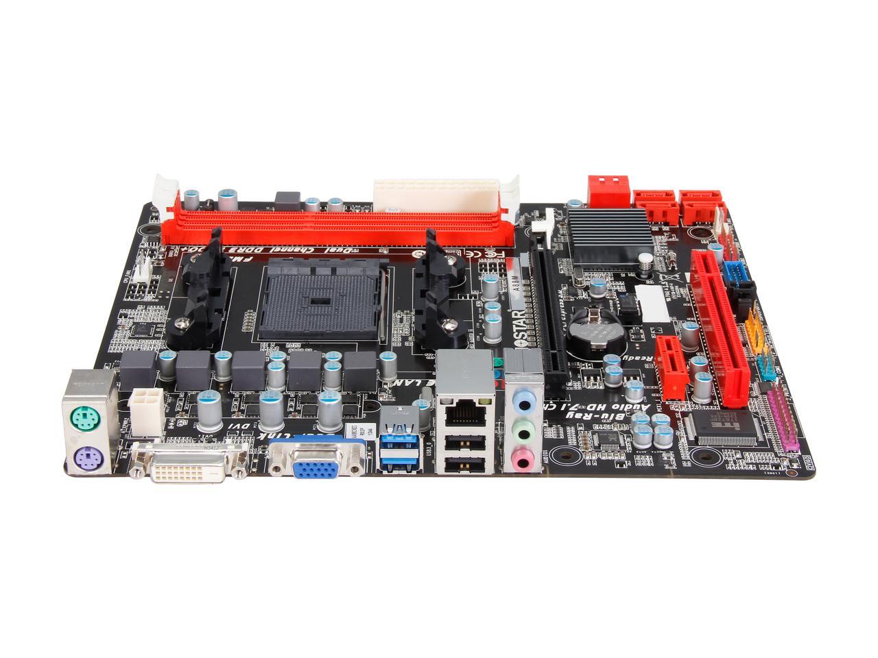 BIOSTAR A88M FM2+ / FM2 Micro ATX AMD Motherboard - Newegg.com