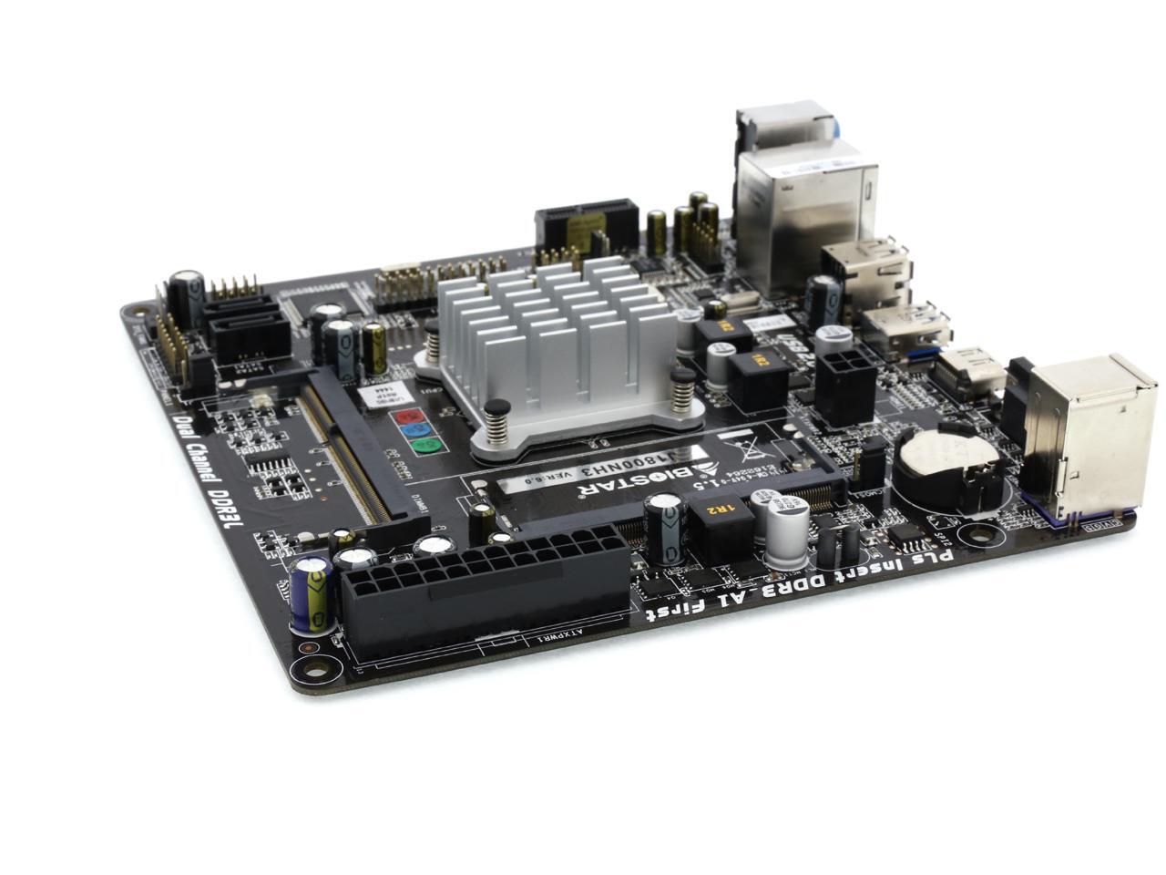 BIOSTAR J1800NH3 Intel Celeron J1800 (2.41GHz) Dual-Core Processor Mini ITX Motherboard / CPU ...