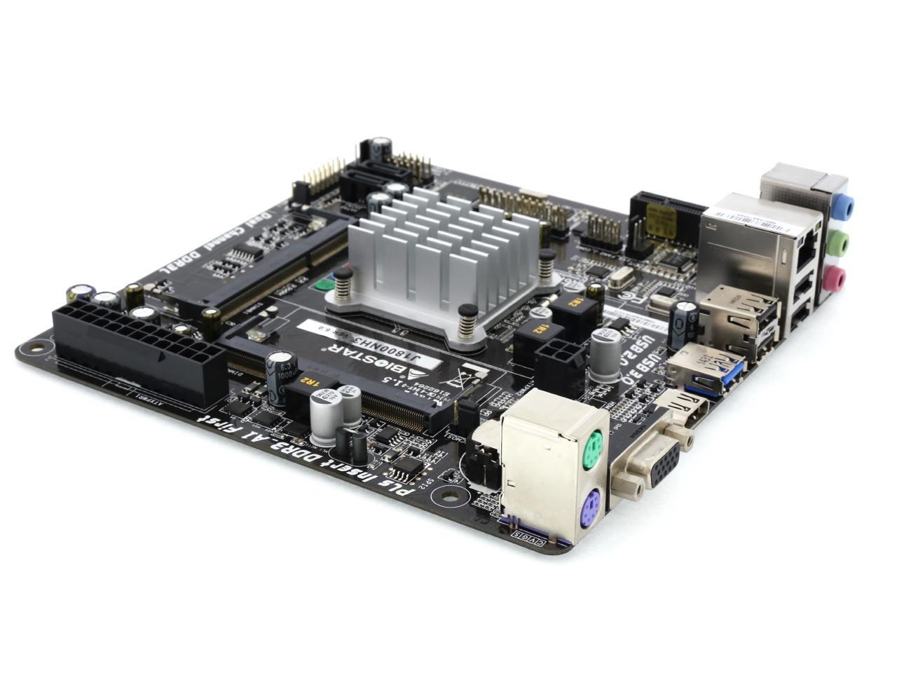 BIOSTAR J1800NH3 Intel Celeron J1800 (2.41GHz) Dual-Core Processor Mini ITX Motherboard / CPU ...