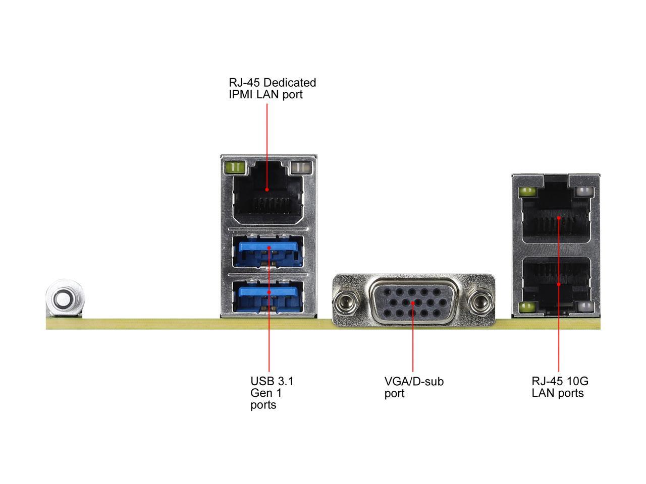 AsRock Rack EPYC3451D4I2-2T Mini-ITX Server Motherboard SP4 AMD EPYC ...