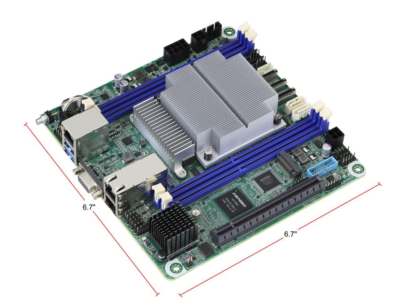 AsRock Rack EPYC3451D4I2-2T Mini-ITX Server Motherboard SP4 AMD EPYC ...