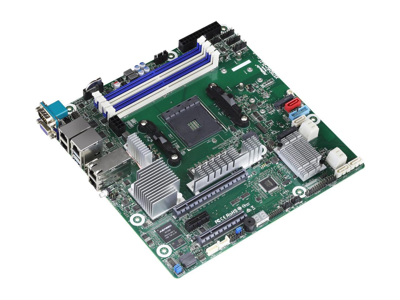 AsRock Rack X570D4U-2L2T micro-ATX Server Motherboard AMD AM4 PGA 1331 ...