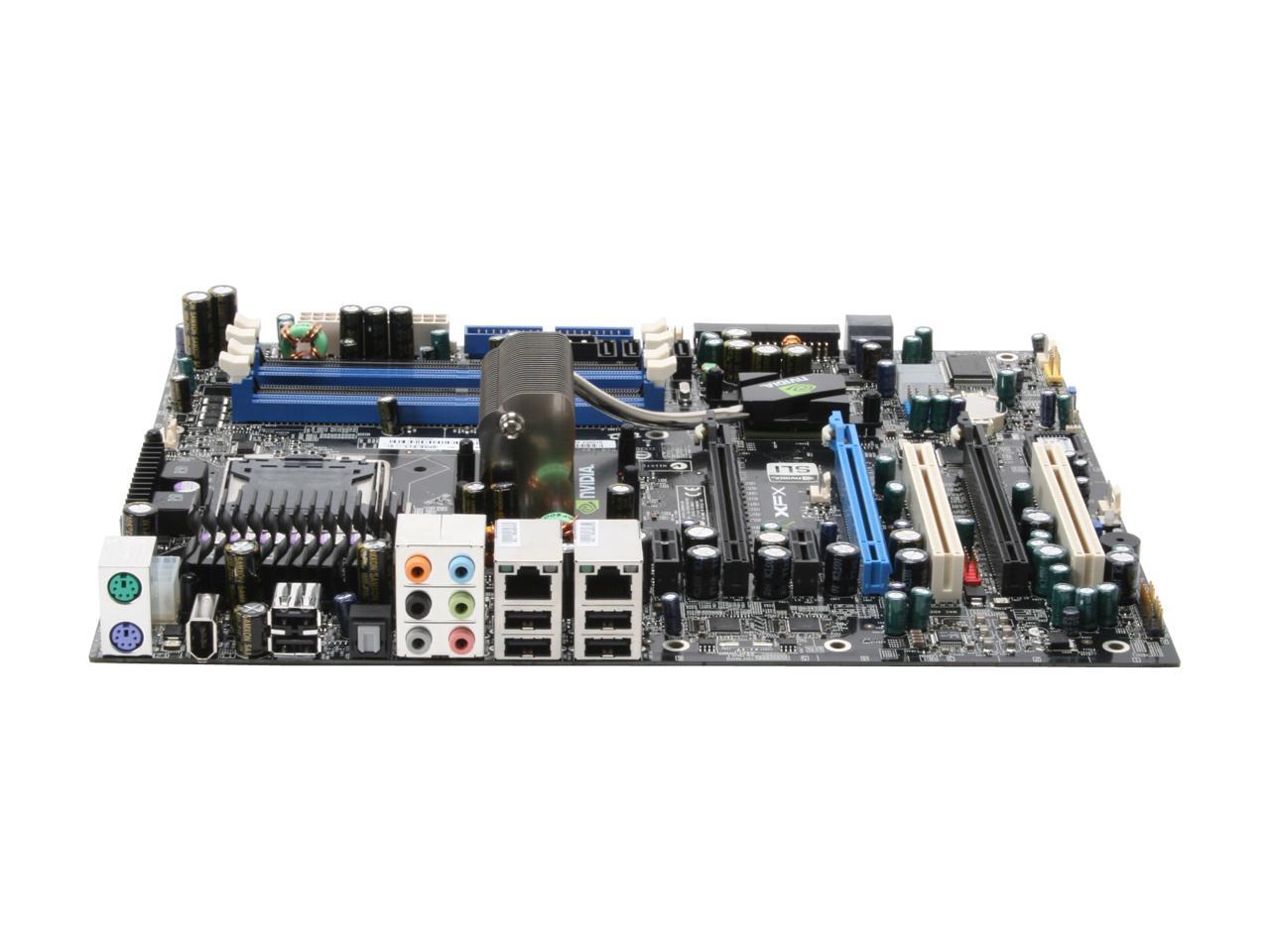 XFX MB-N680-ISH9 LGA 775 NVIDIA nForce 680i SLI ATX Intel Motherboard ...