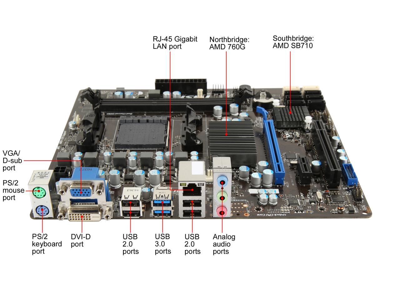 Refurbished: MSI 760GMA-P34 (FX) AM3+ Micro ATX AMD Motherboard - Newegg.ca