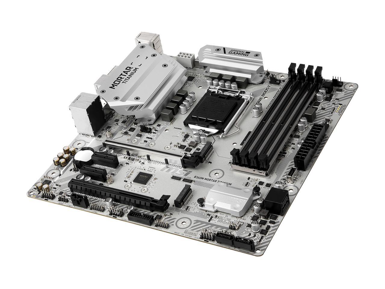 MSI B360M MORTAR TITANIUM LGA 1151 (300 Series) Micro ATX Intel ...