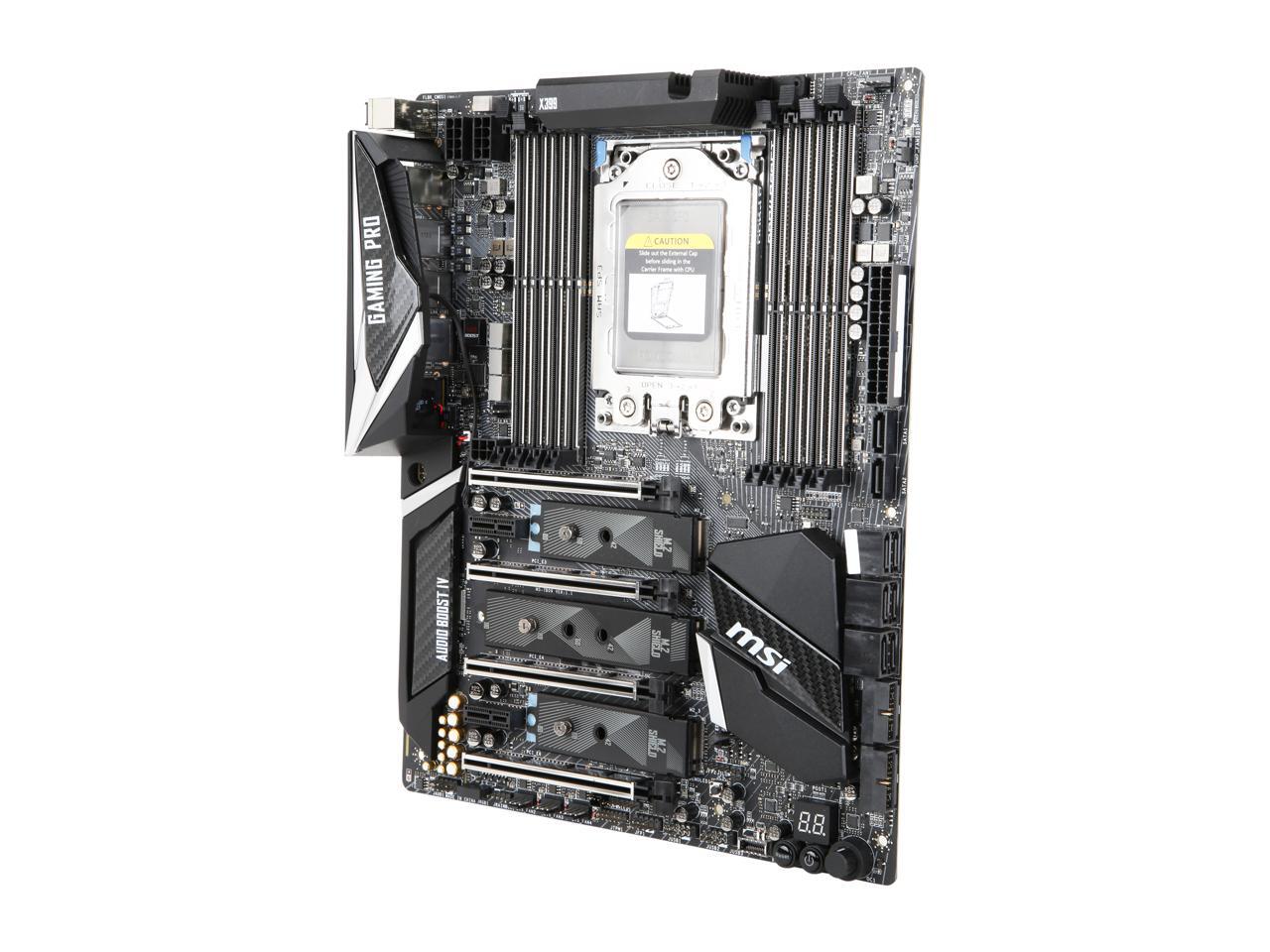 Refurbished: MSI X399 GAMING PRO CARBON AC sTR4 ATX AMD Motherboard for ...