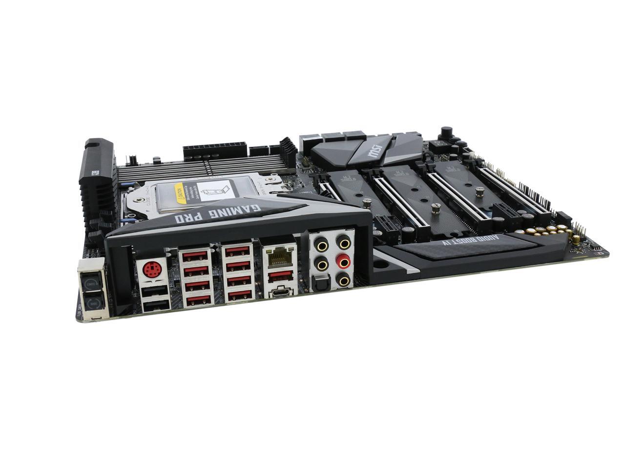 Refurbished: MSI X399 GAMING PRO CARBON AC sTR4 ATX AMD Motherboard for ...