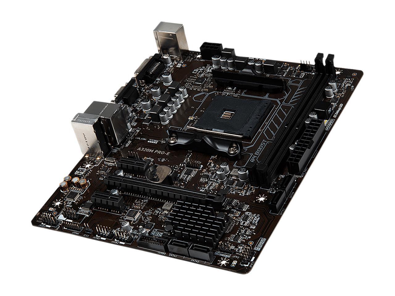 Used - Like New: MSI PRO A320M PRO-E AM4 Micro ATX AMD Motherboard ...