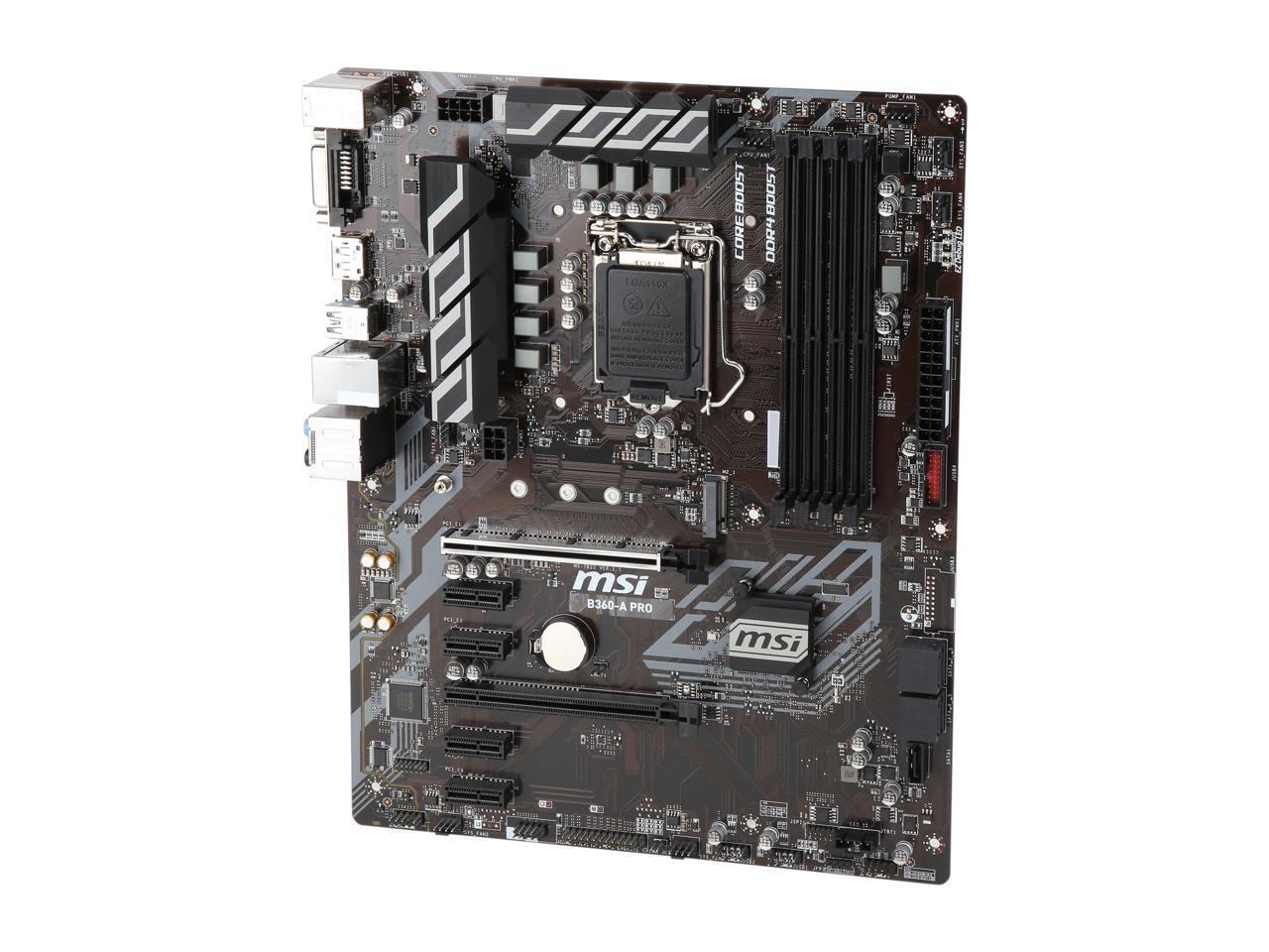 MSI PRO B360-A PRO LGA 1151 ATX Intel Motherboard - Newegg.ca