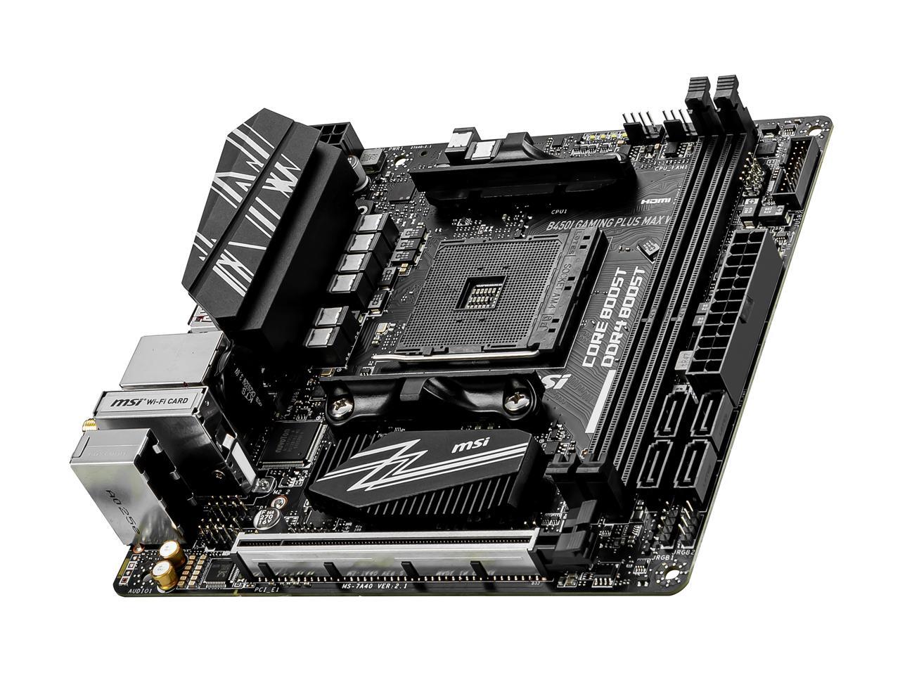 MSI B450I GAMING PLUS MAX WIFI AM4 Mini ITX AMD Motherboard - Newegg.ca