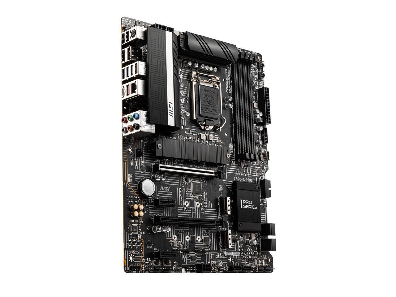 MSI Z590-A PRO LGA 1200 ATX Intel Motherboard - Newegg.com