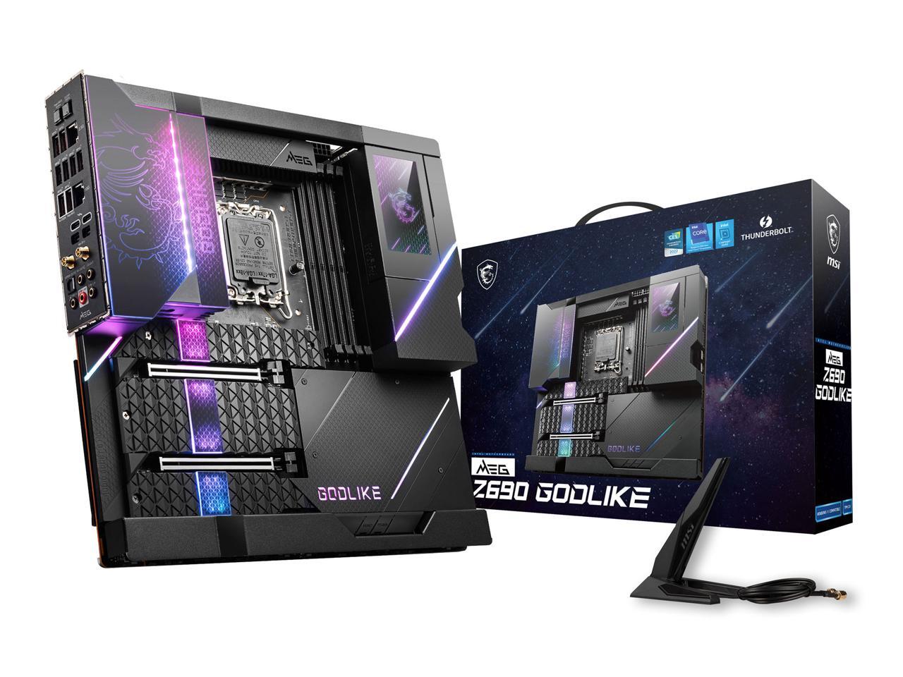 MSI MEG Z690 GODLIKE DDR5 LGA 1700 Extended ATX Intel Motherboard ...