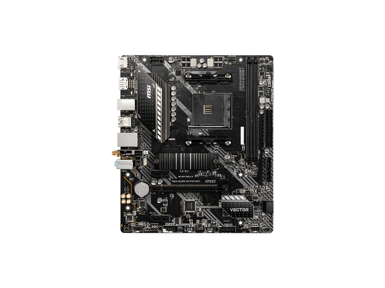 Refurbished: MSI MAG A520M VECTOR WIFI AM4 AMD A520 SATA 6Gb/s USB 3.0 ...