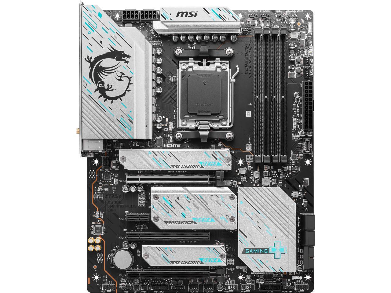 MSI X670E GAMING PLUS WIFI AM5 AMD Ryzen 7000 SATA 6Gb/s ATX DDR5 4x M ...
